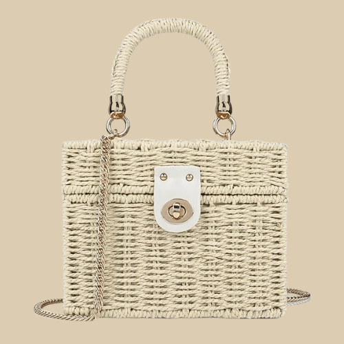 Designer Straw Bags – Straw and Leather
